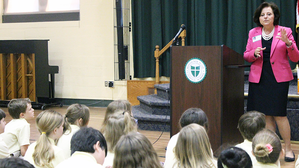 Fourth Grade Invites Senator Beidle to Return to Alma Mater | Monsignor ...