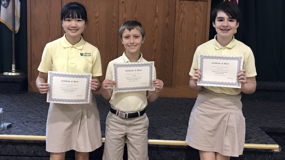 Slade Students Perform Well in Catholic Math League | Monsignor Slade ...